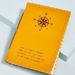 EARTHBOUND | Office | Compass Quote Leather Journal | Poshmark
